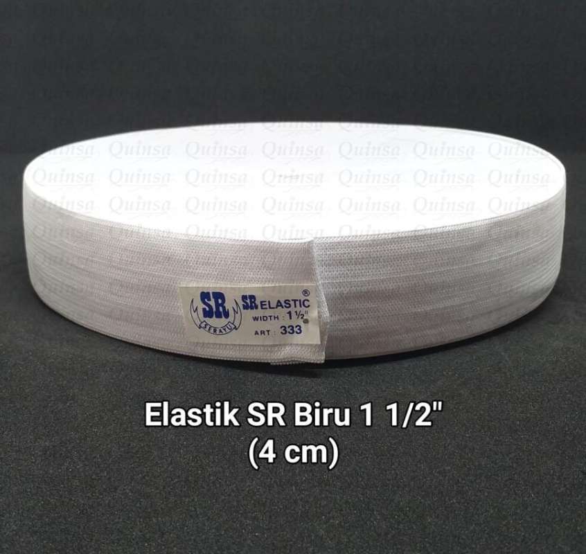 Jual Karet Elastik Sr Biru 2.5 3 4 5 Cm Warna Putih Di Seller Quinsapwt ...