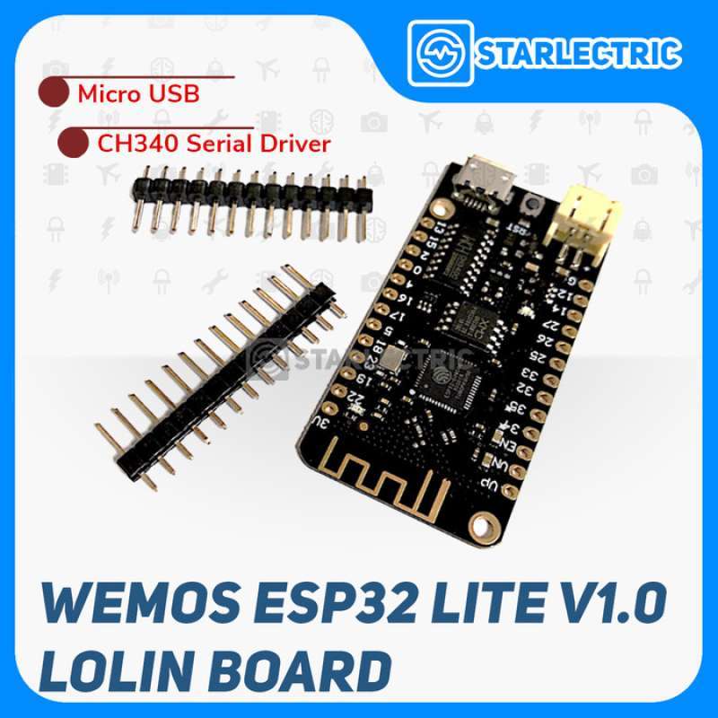 Promo Esp32 Lite Lolin Esp 32 Micro Usb Mikrokontroller Development ...