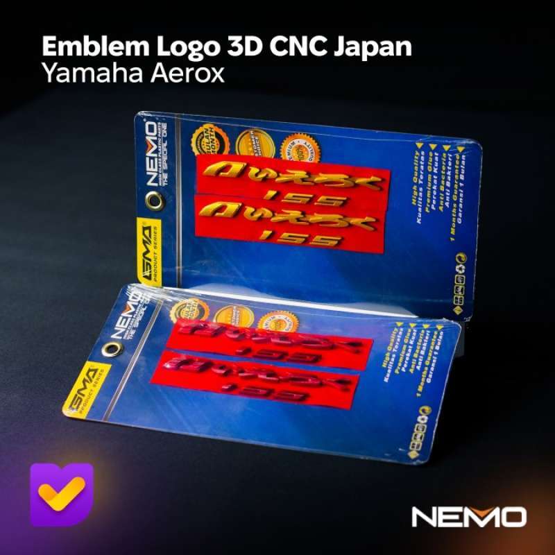 Promo Sticker / Emblem 3d Cnc Japan Untuk Aerox Diskon 18% Di Seller ...