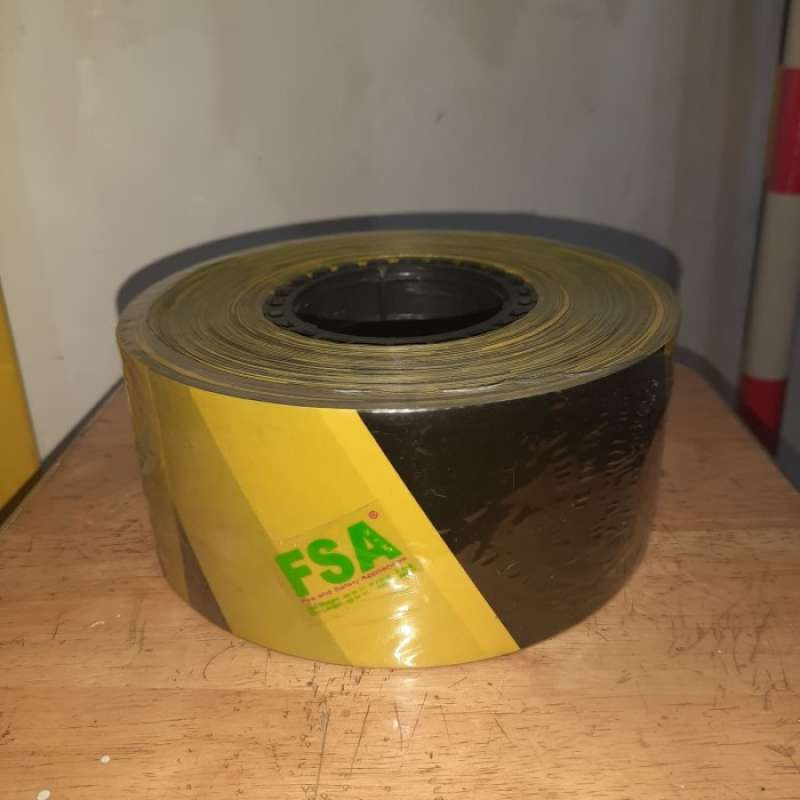 Promo Police Line Atau Barricade Tape Kuning Hitam 3 Inch X 500 Meter ...