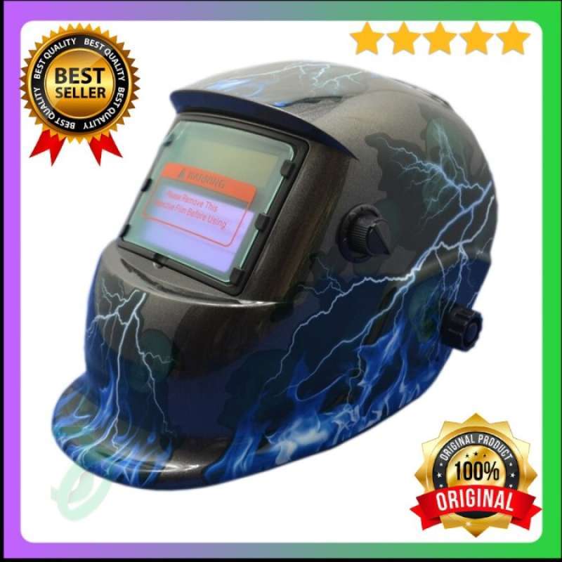 Promo Helm Las Listrik Auto Darkening Welding Helmet Vermark - Hw-013 ...