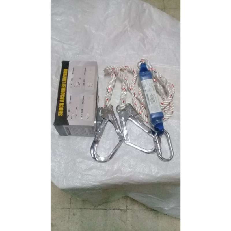 Promo H-lift Full Body Harness Orange Color Double Hook Lanyard C/w ...