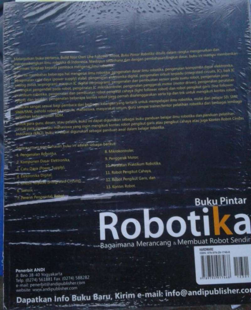Promo Buku Pintar Robotika Bagaimana Merancang Dan Membuat Robot ...