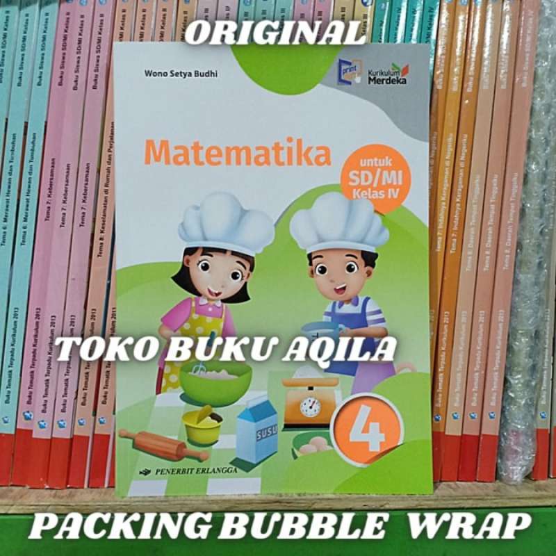 Promo Buku Matematika Kelas 4 Sd/mi Erlangga Kurikulum Merdeka Diskon 23% Di Seller Anjangsana ...