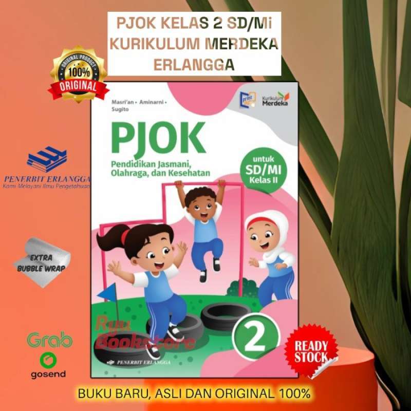 Promo Pjok Kelas 2 Sd/mi Kurikulum Merdeka - Erlangga Diskon 23% Di Seller Anjangsana Store ...