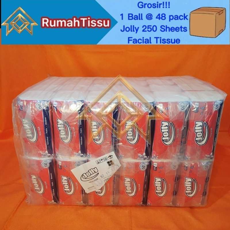 Promo Tisu Tissue Jolly Facial Pack By Paseo 250 Sheets 2 Ply (1ball@48pcs) Diskon 23% Di Seller ...