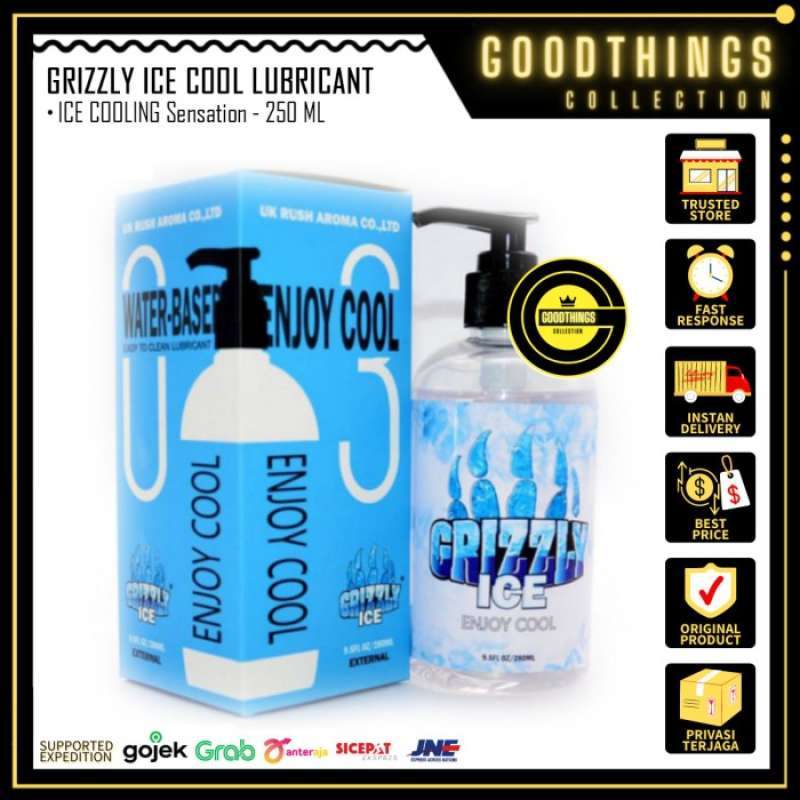 Promo Grizzly Lubricant Ice Cool - Pelumas Pelicin Lube Gel Menthol ...