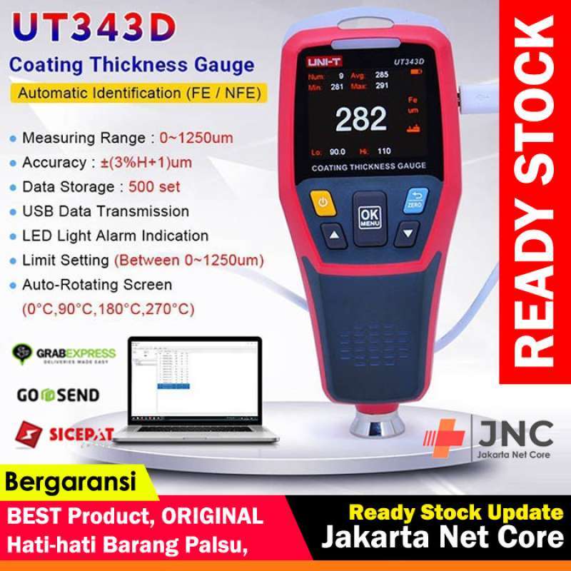 Promo Uni-t Coating Thickness Gauge Alat Ukur Ketebalan Cat Ut343d Unit ...