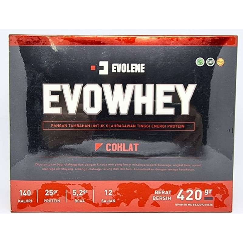 Promo Evolene Whey Protein 1 Lbs 456 Gram 12 Sachet Saset 456gr Gr ...