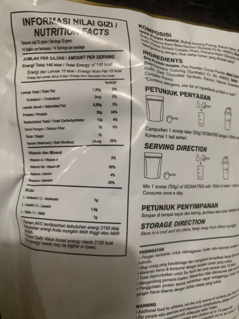 Promo Genetica Isomatrix 1 Lbs Protein Isolate Matrix Diskon 23% Di ...