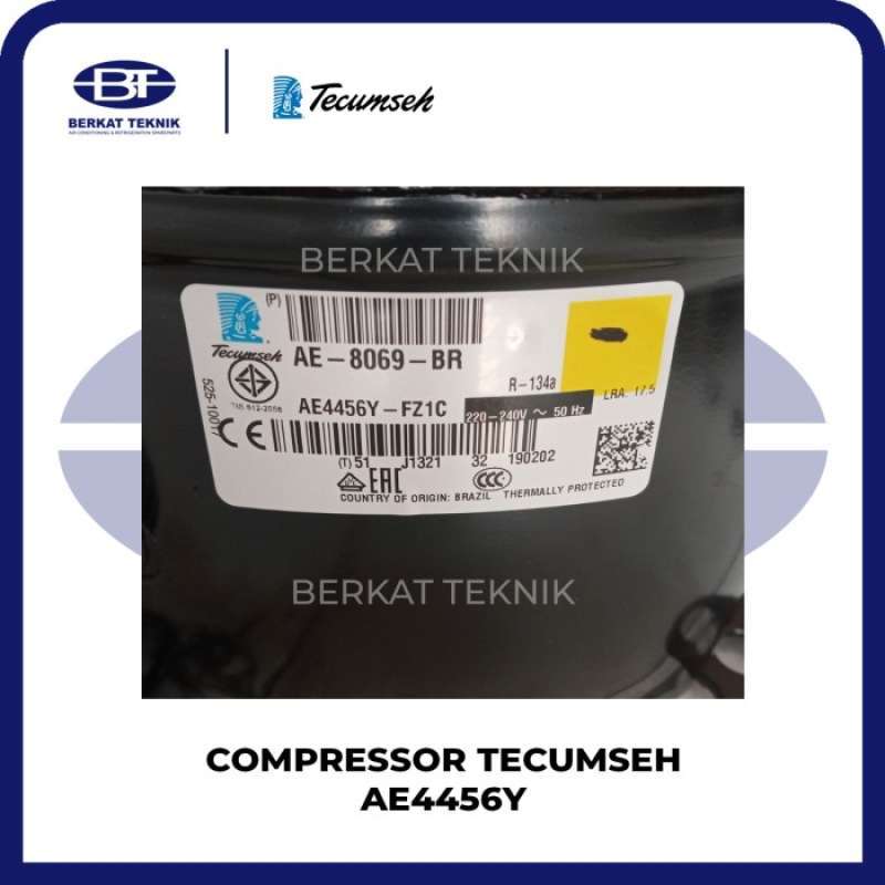 Promo Compressor Tecumseh Ae4456y - Ae 4456y - Chiller 1/2 Pk R134a ...