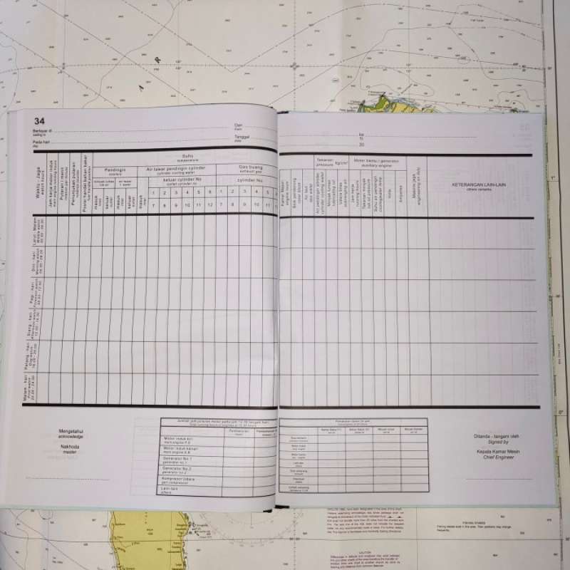 Promo Buku Harian Kapal Untuk Mesin / Engine Log Book / Buku Jurnal ...