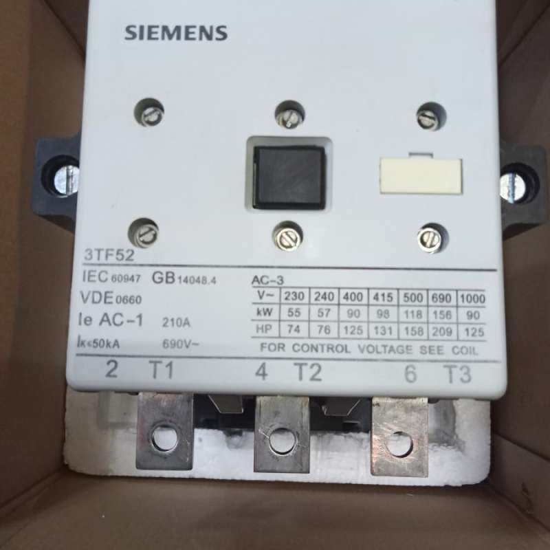 Promo Contactor Siemens 3tf52 22-0xfo 90 400v Ac-3 22e 2no+2nc Us Ac ...