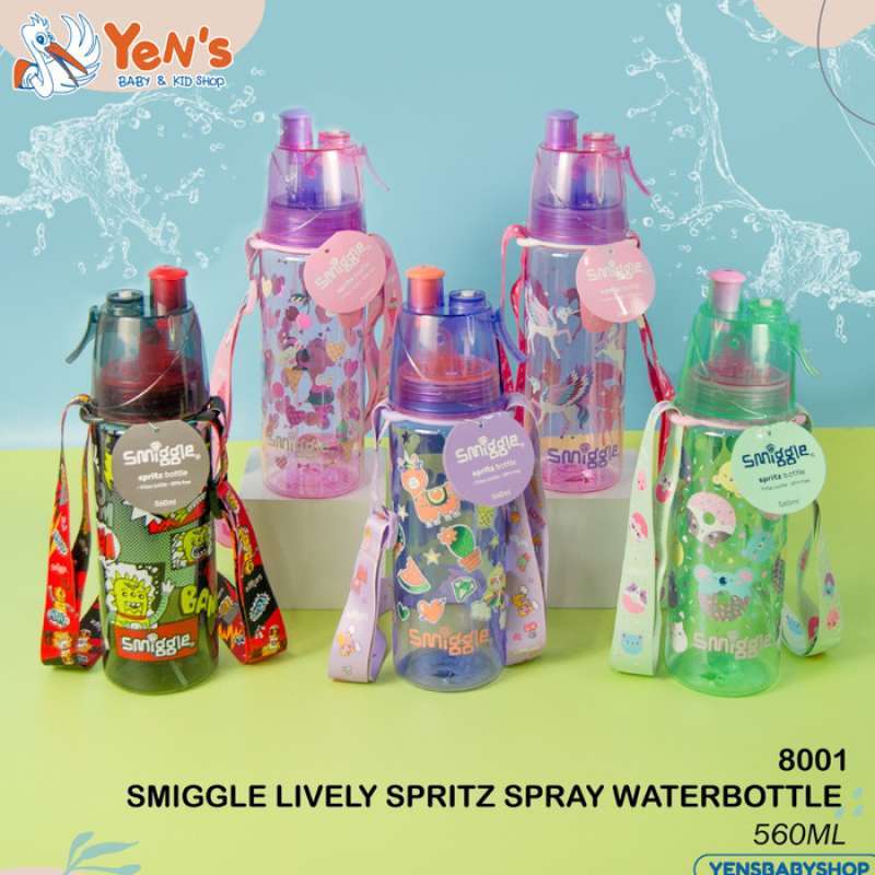 Promo Smiggle Lively Spritz Spray Waterbottle 560ml Tali 8001t Diskon 23% Di Seller Indah ...