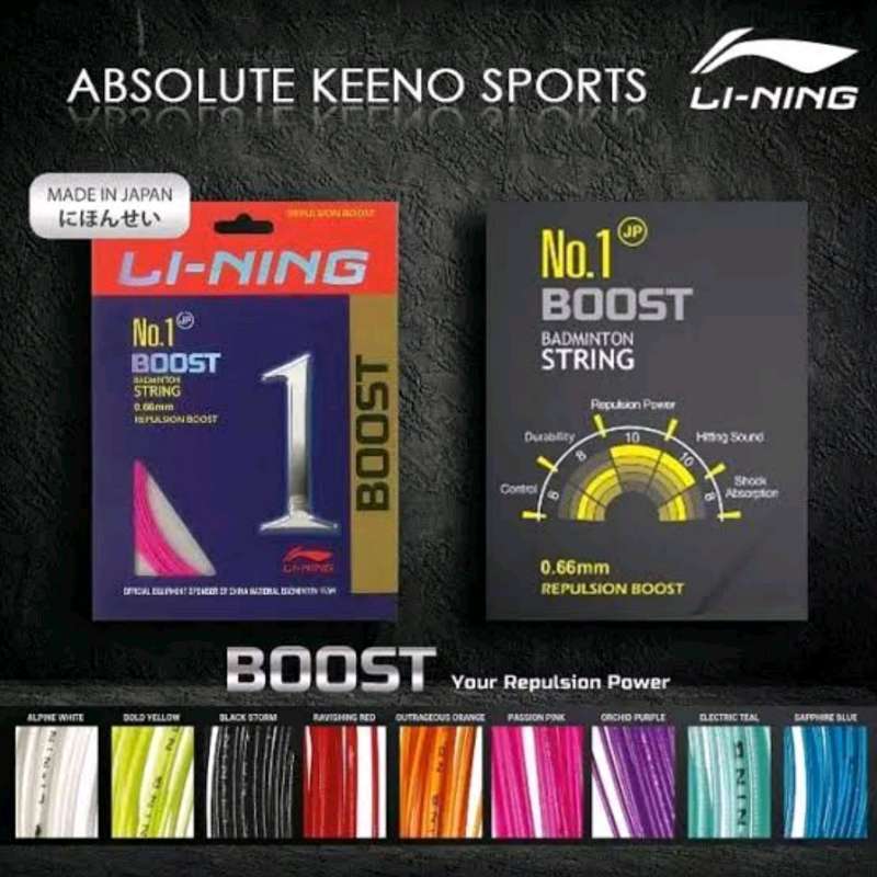 Jual Li-ning No.1 Boost Badminton String | Senar Raket Badminton ...
