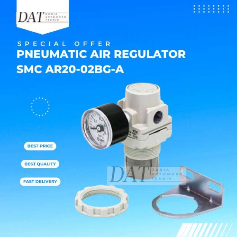 Promo Ar20-02bg-a Pneumatic Air Regulator Drat 1/4 Inch Smc Diskon 23% Di Seller Darmaroca ...