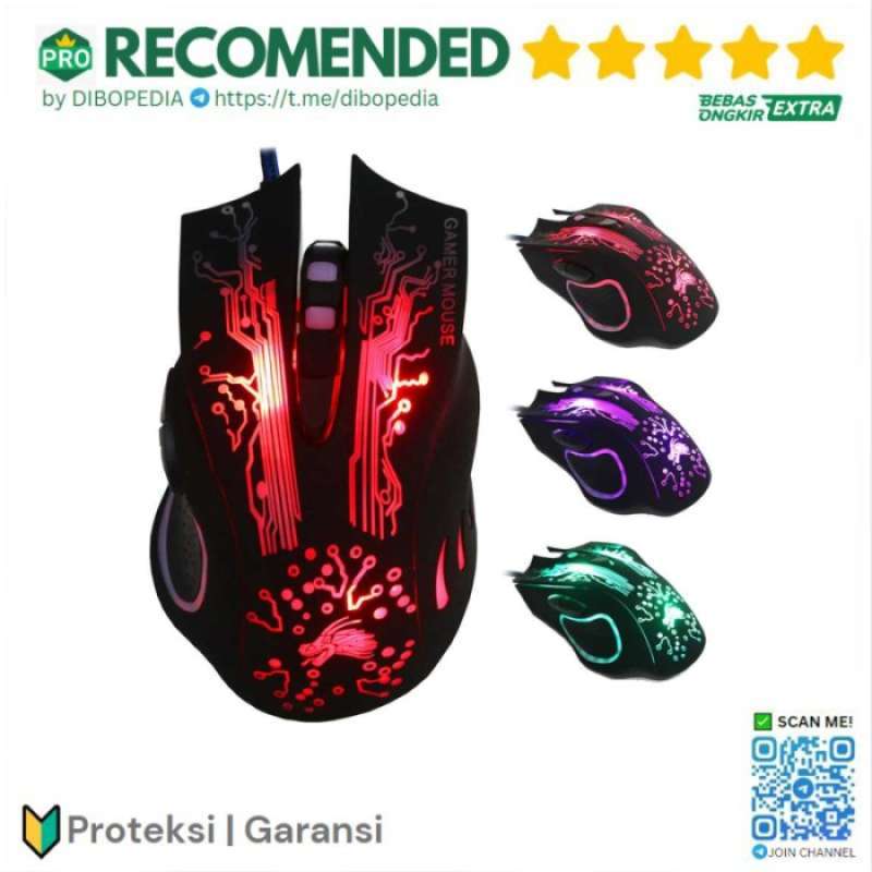 Promo Mouse Gaming Usb 3200 Dpi Dengan Led Rgb - Hitam Diskon 23% Di Seller Utepe Store ...