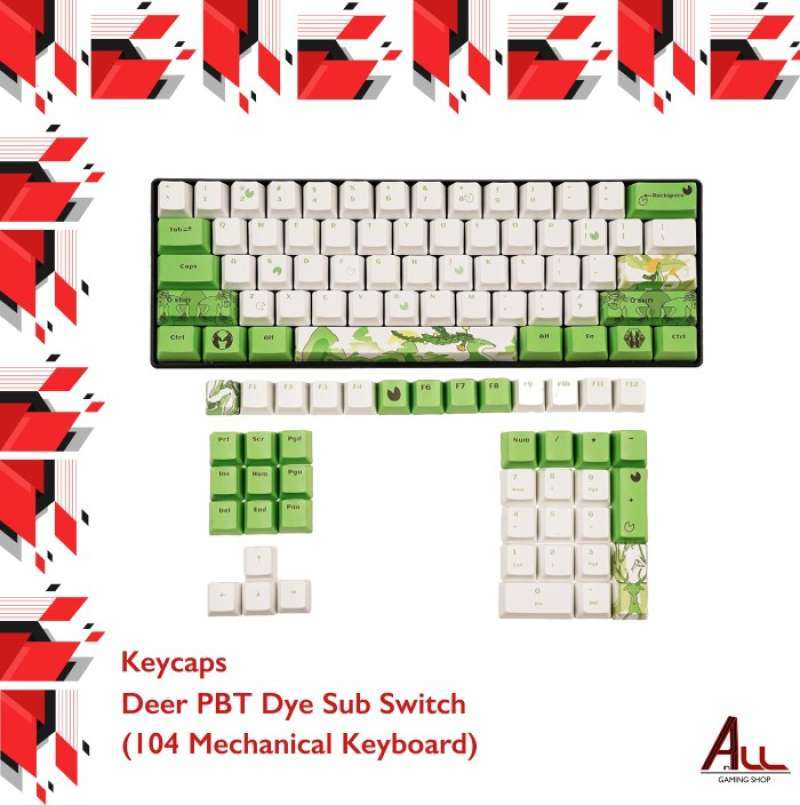 Promo Keycaps Deer Pbt Dye Sub Switch 108 Mechanical Keyboard Diskon 23 ...