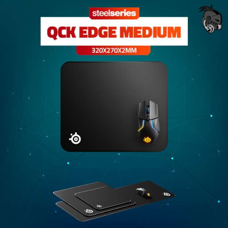 Promo Steelseries Qck Edge Medium Cloth Gaming Mousepad Diskon 23% Di ...