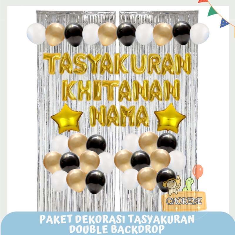 Promo Paket Dekorasi Balon Backdrop Acara Tasyukuran Sunatan Khitanan ...