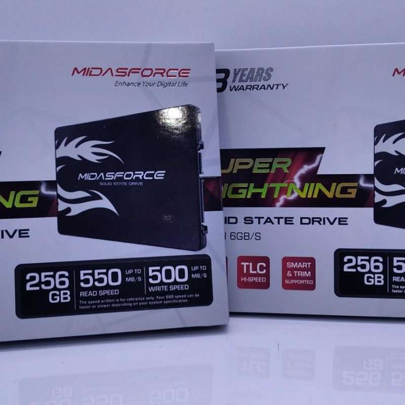 Jual Ssd 256gb Midasforce Super Lightning Sata Iii 6gb/s - Ssd 256 Gb ...