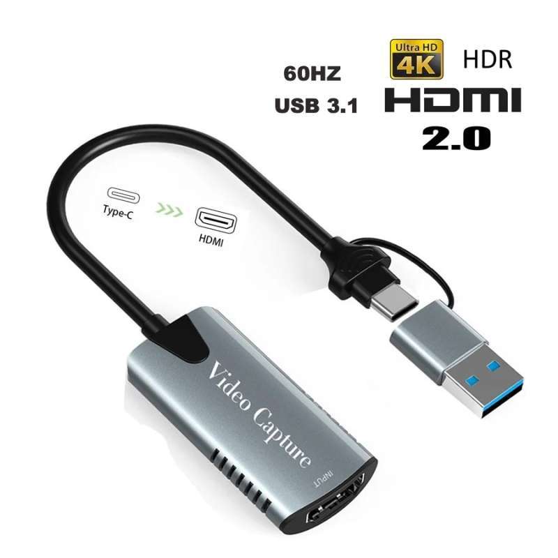 Jual Hdmi Capture Usb Type C / Usb 3.0 Hdmi Capture 4k Full Hd 1080p Di ...