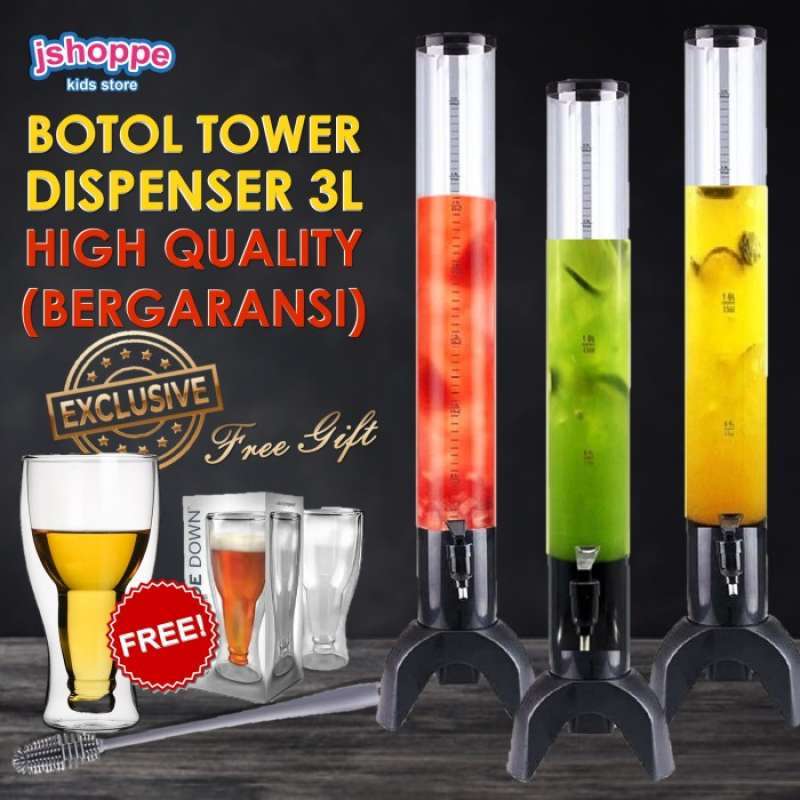 Promo Promo - Beer Tower 3 Liter / Tower Drink / Botol Tower / Minuman ...