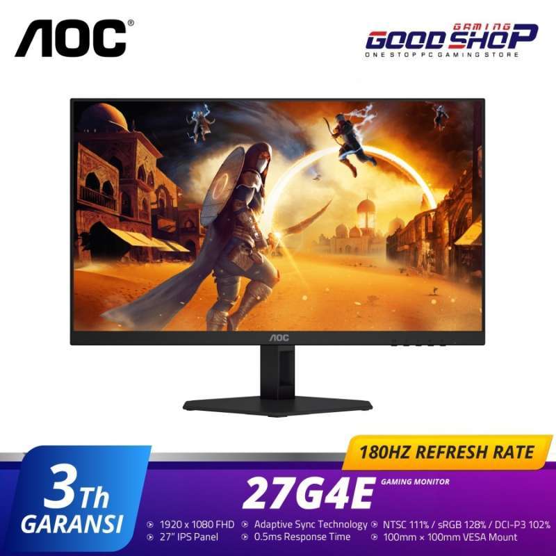 Promo Aoc 27g4e 27 Fast Ips Gaming Monitor Diskon 11% Di Seller Good Gaming Shop - Mangga Dua ...