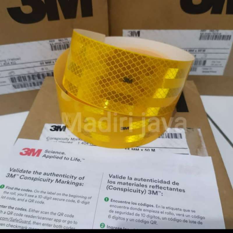 Promo Sticker 3m Standar Dishub 983 71 55 Mm X 5 Mtr Kuning - Merah Diskon 21% Di Seller Toplets ...