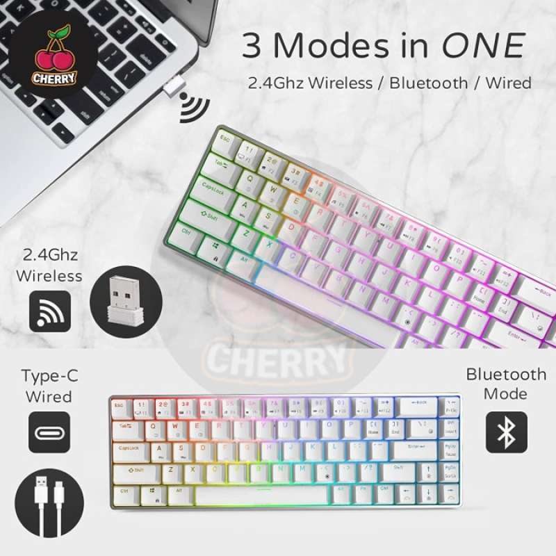 Promo 100% Produk Ori Royal Kludge Rk68 Pro Rk837 Pro Wireless ...