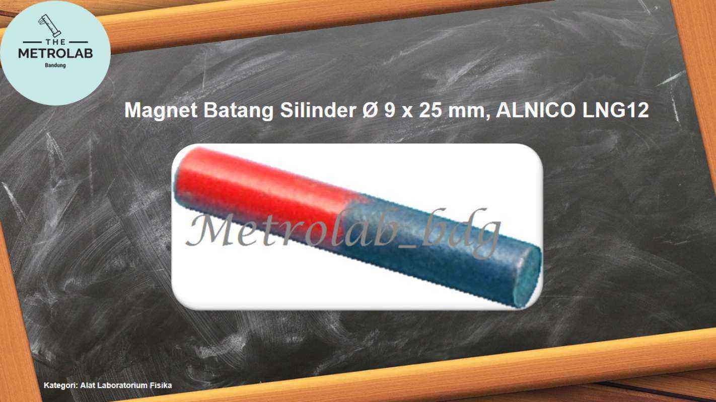 Jual Magnet Batang Silinder Ø 9 X 25 Mm, Alnico Lng12 | Merah - Biru Di ...