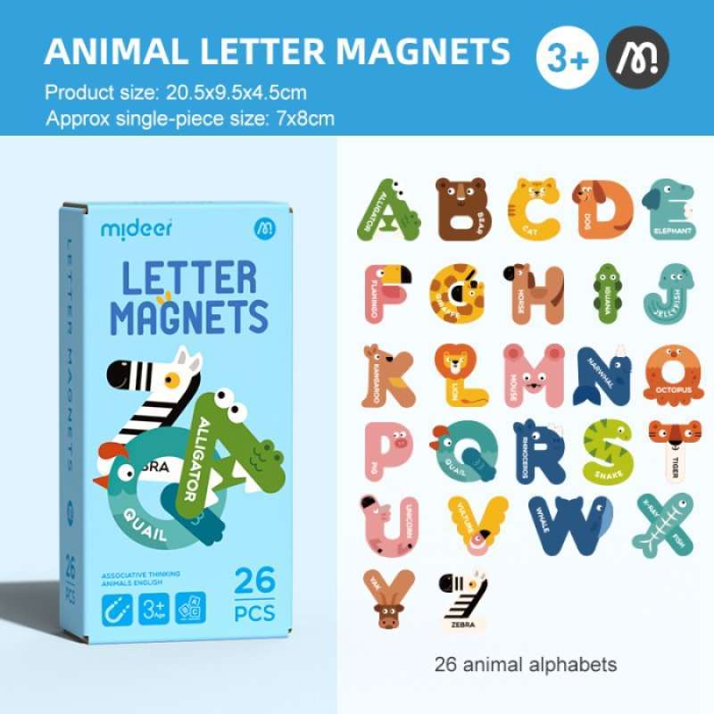 Promo Mideer Letter Number Magnet Kulkas Belajar Huruf Angka Edukasi ...