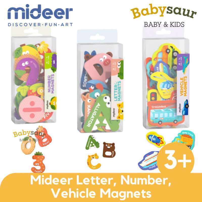 Promo Mideer Letter Number Magnet Kulkas Belajar Huruf Angka Edukasi ...