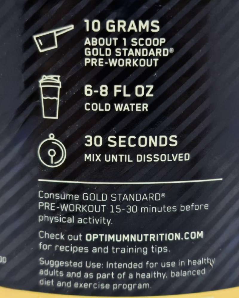 Promo Gold Standard Pre Workout On Optimum Nutrition 30 Servings Diskon ...