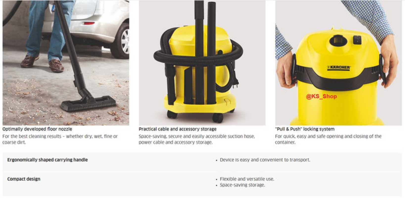 Promo Karcher Wd 2 | Mv 2 | Vacuum Cleaners | Wet And Dry Diskon 33% Di ...