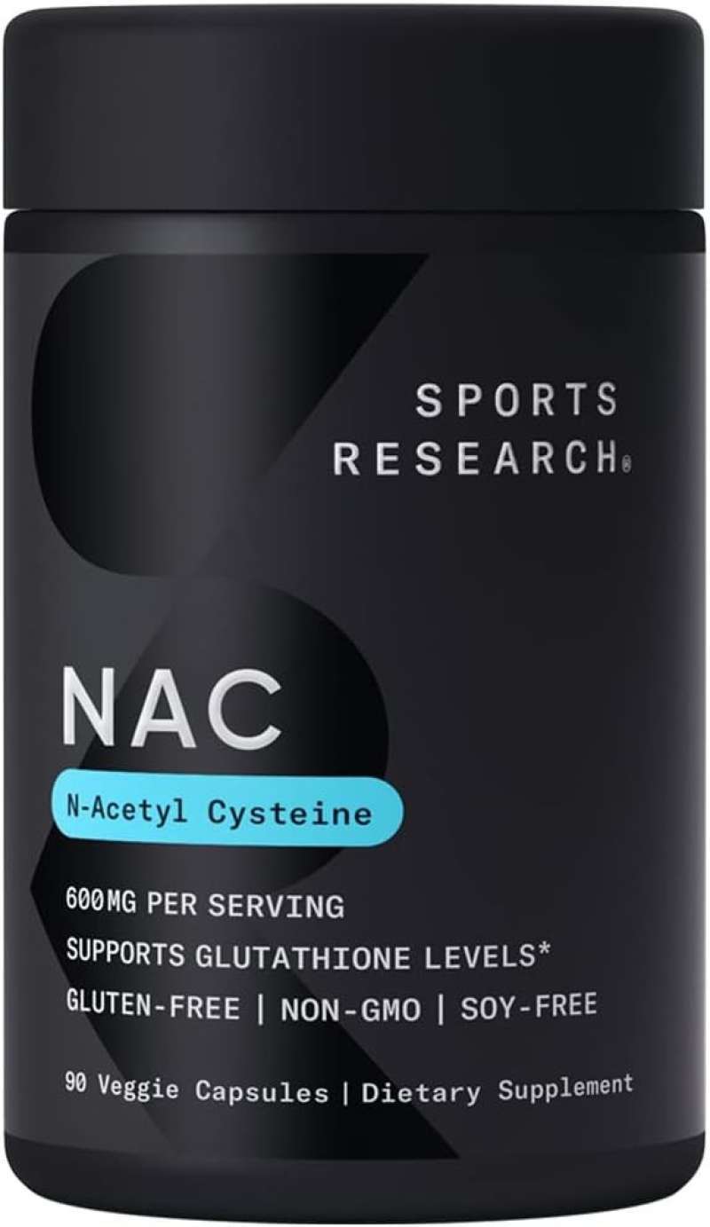 Promo Sports Research Nac 600mg Support Glutathione + Antioxidant ...