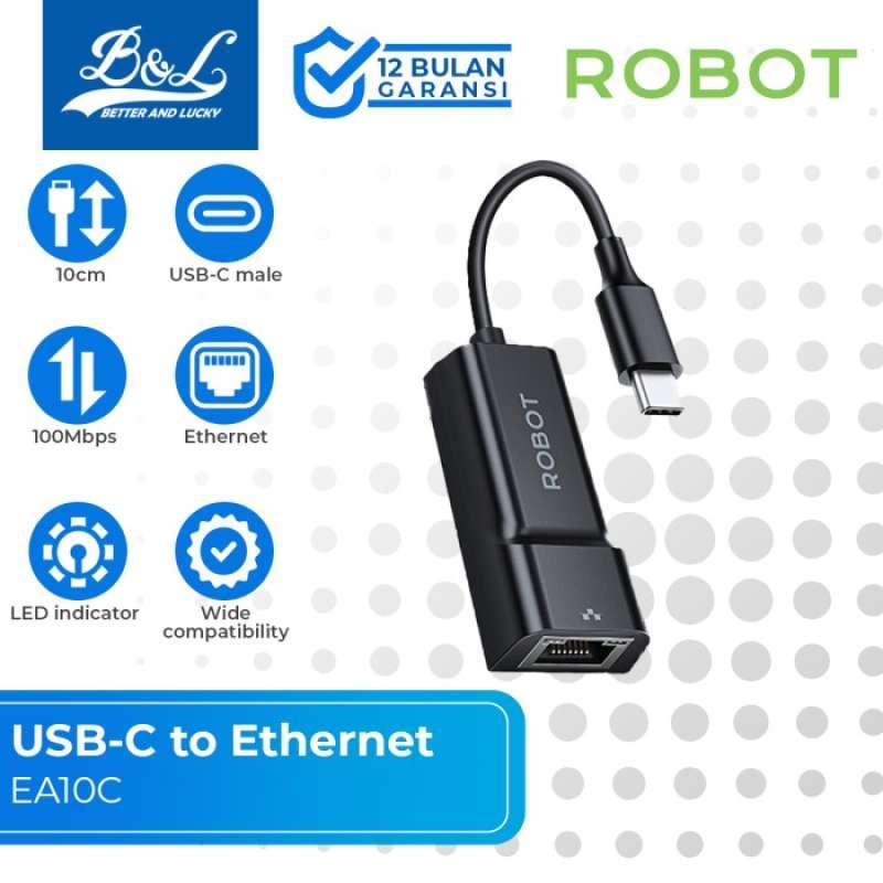 Promo Robot Ea10c Converter Usb Type-c To Ethernet Lan Rj45 Adapter ...