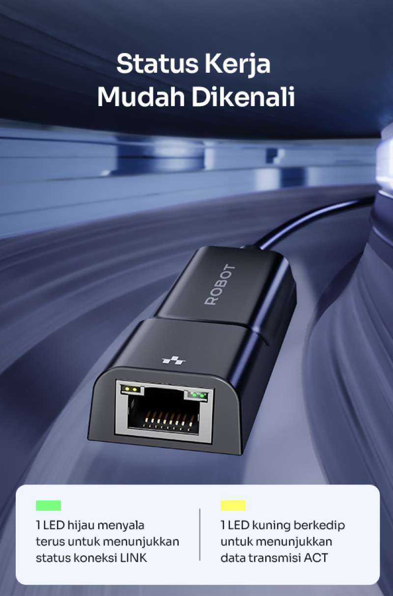 Promo Robot Ea10c Converter Usb Type-c To Ethernet Lan Rj45 Adapter ...