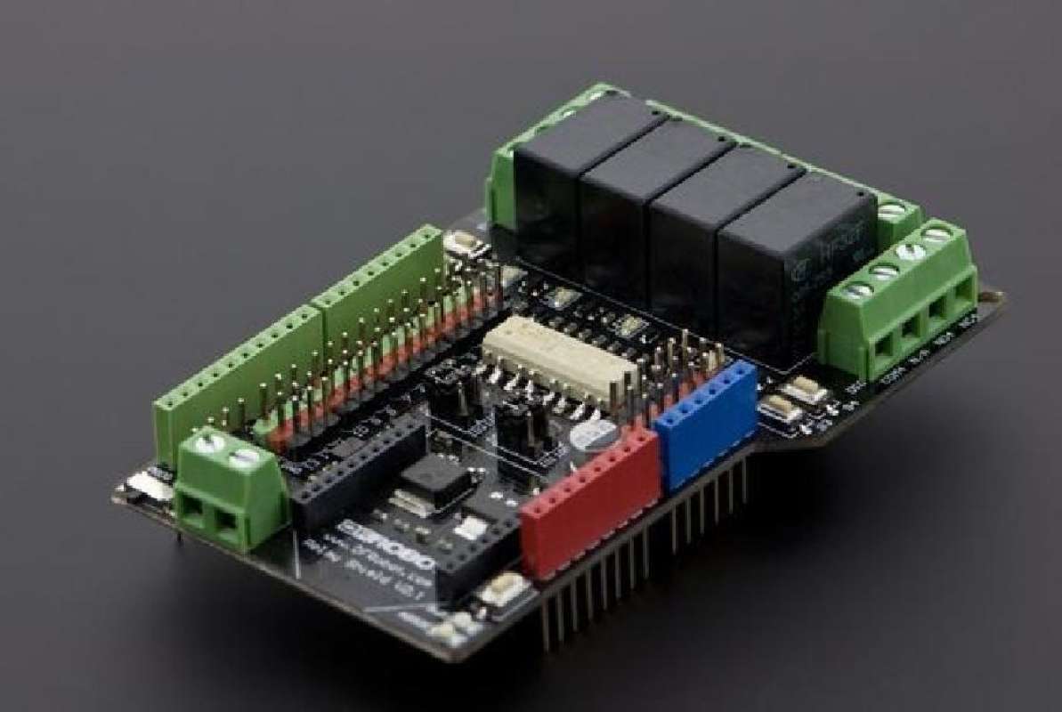 Jual Gravity: 4 Channel Relay Shield For Arduino Relay Shiel 4 Channel ...