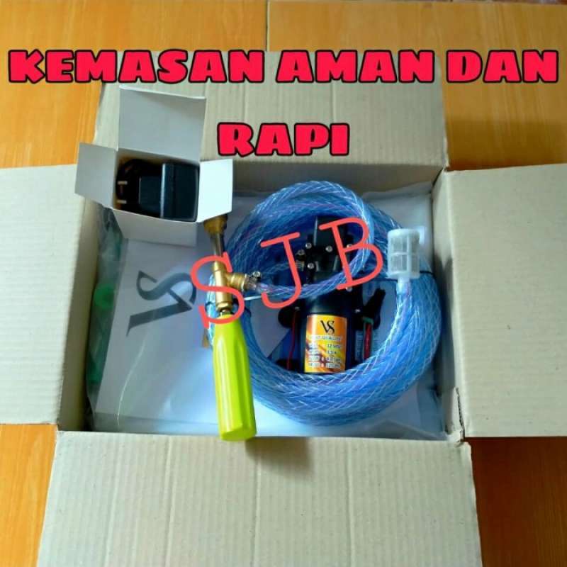 Promo Alat Steam Motor Mini Pompa Dc Cuci Mobil Ac Paket Plastik Cuci ...