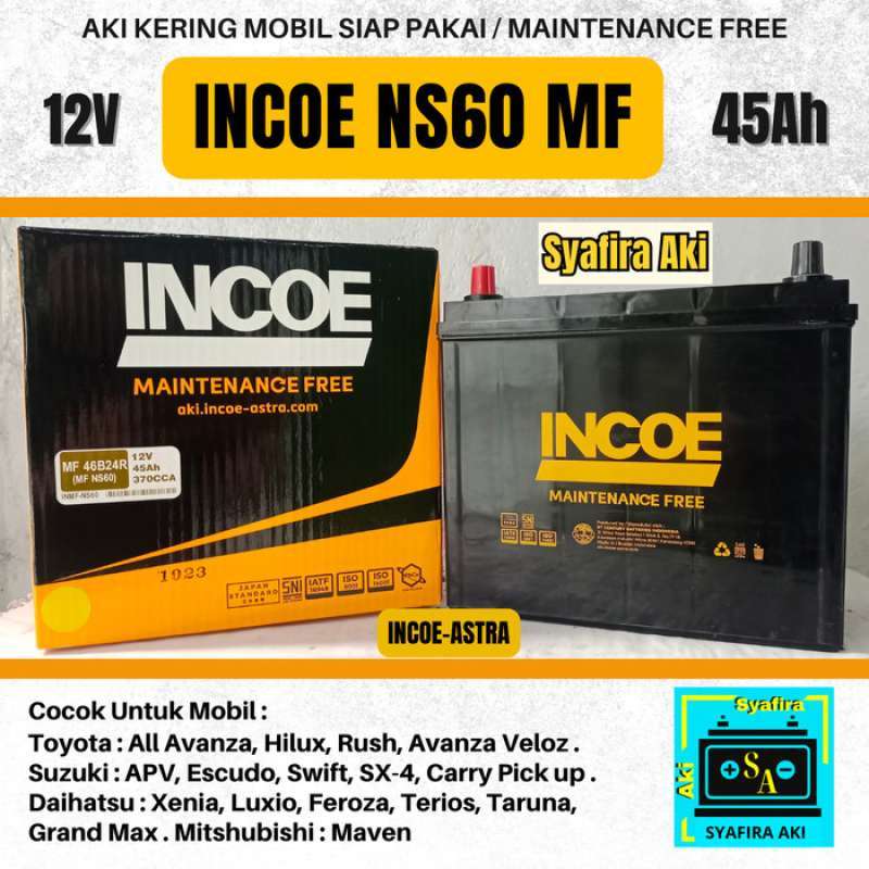 Promo Aki Mobil Apv, Avansa,terios, Incoe Mf Ns60 45amper Diskon 8% Di ...