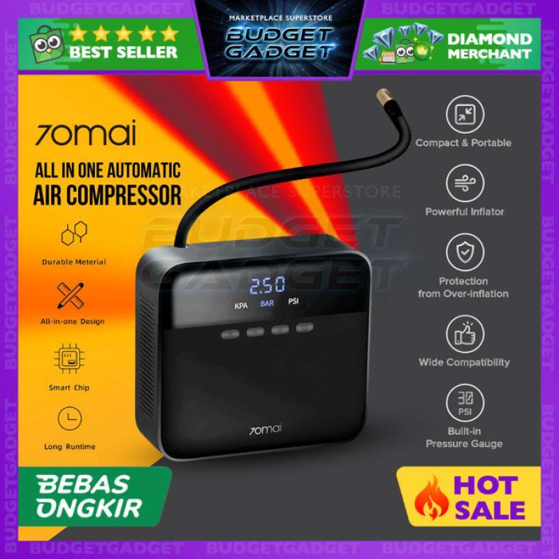 Promo Original 70mai Pompa Ban Mobil Car Air Compressor Lite 12v - Tp03 Diskon 33% Di Seller ...
