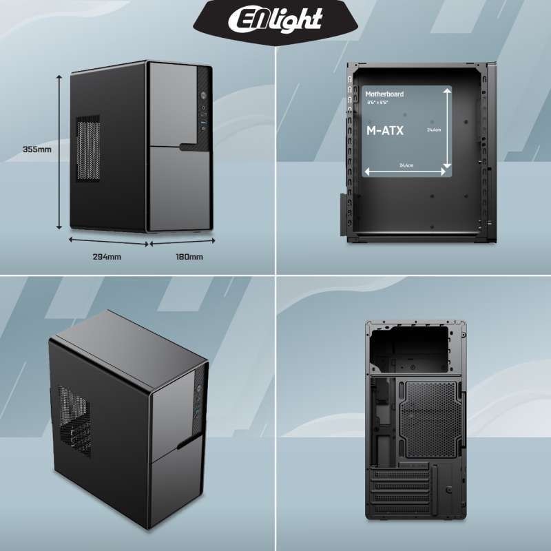 Jual Casing Enlight En220 - Casing Enlight En-220 - Micro Atx Case ...