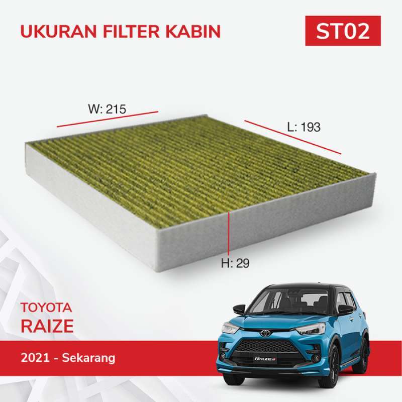 Promo Filter Kabin Ac Mobil Hepa Raize Swistech St02 Diskon 16% Di ...