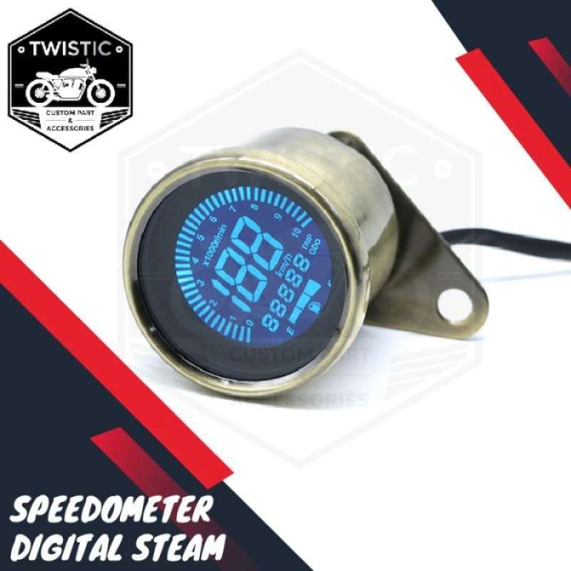 Promo Speedometer Digital Steam Motor Custom W175 Benelli Caferacer ...