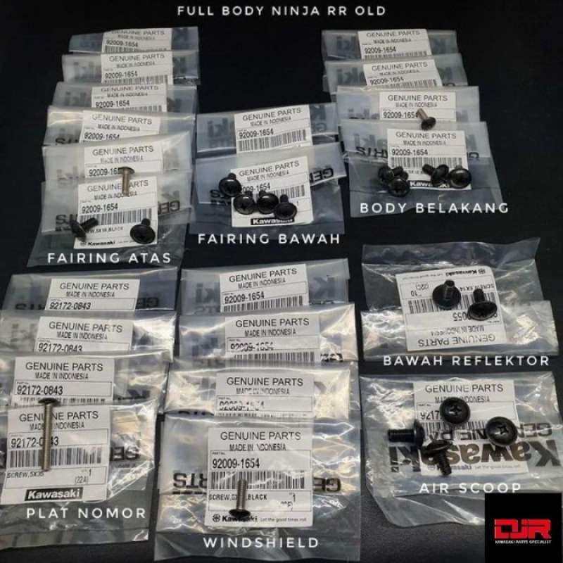 Promo Set Full Baut Body Bodi Ninja Rr Old Zx150 Zx 150 Original ...