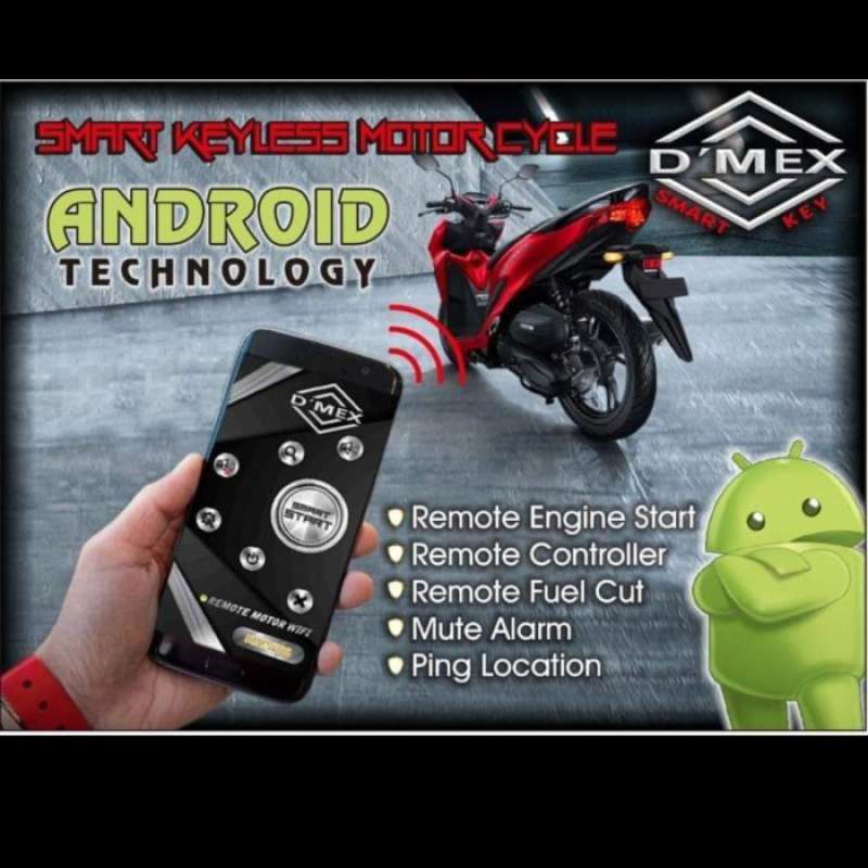 Promo Dmex Android Smartphone Smart Key Alarm Motor Sensor Sentuh ...