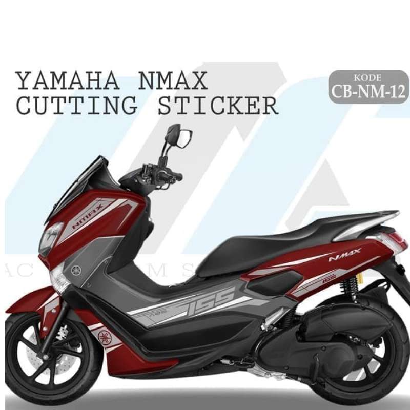 Promo Cb Nm 12 - Cutting Sticker Nmax Merah - Cutting Stiker Striping ...