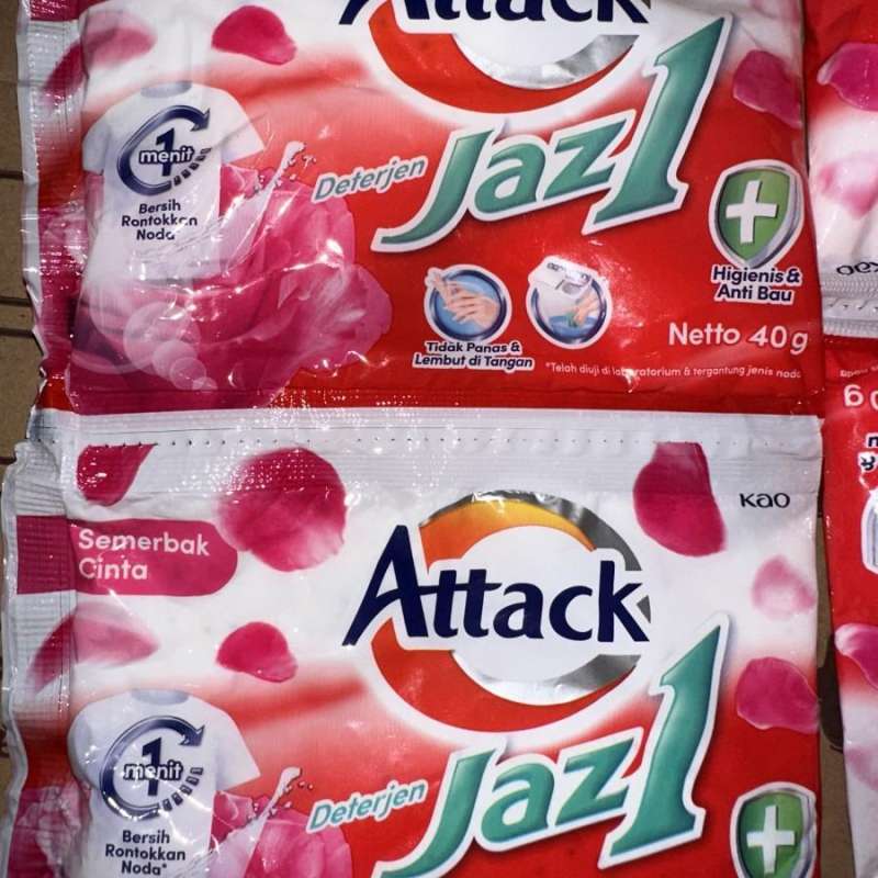 Jual Detergen Attack Jaz 1 Kemasan Sachet 40 Gr Di Seller Iskandarbfp ...