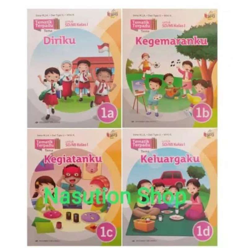 Promo Buku Tematik 1a, 1b, 1c, 1d, 1e, 1f, 1g, 1h Kelas 1 Sd Erlangga - Multicolor Tematik 1f ...